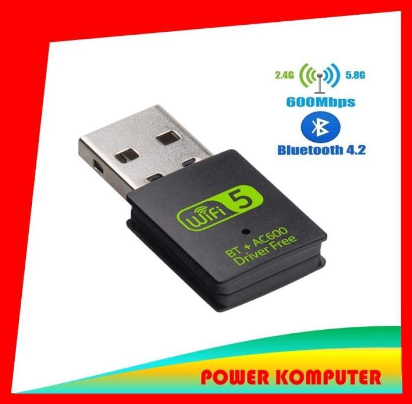 Promo USB WiFi Bluetooth Adapter 600Mbps Dual Band WiFI External ...