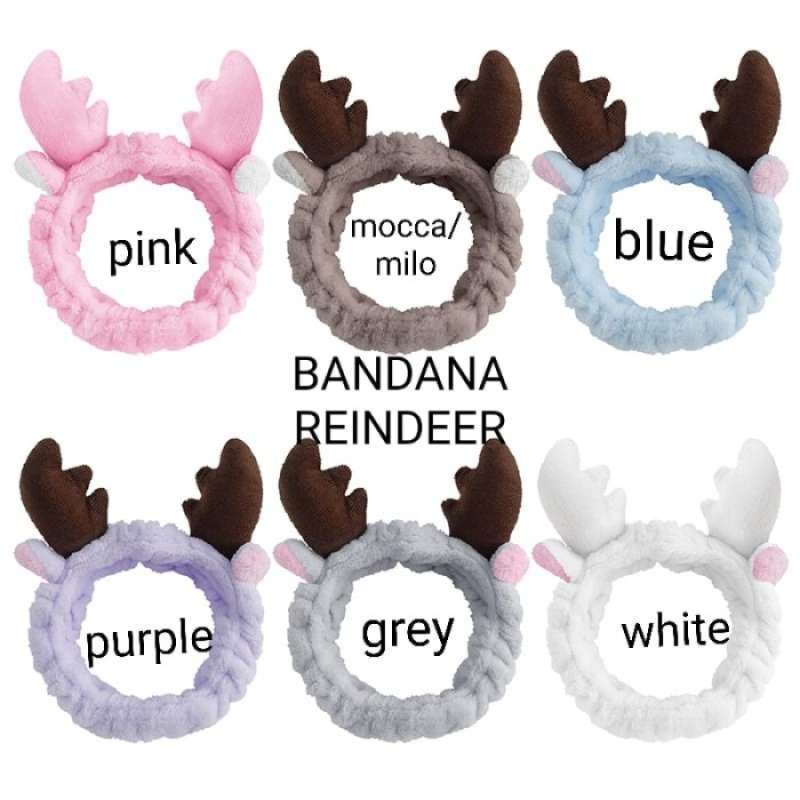 Promo BANDANA MANDI MAKE UP FLUFFY HALUS KOREA IMPOR / AKSESS WANITA ...
