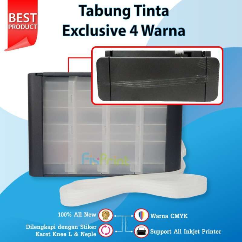 Promo Tabung Tinta Infus Hitam 4 Warna 100ml Modif Printer Switch ...
