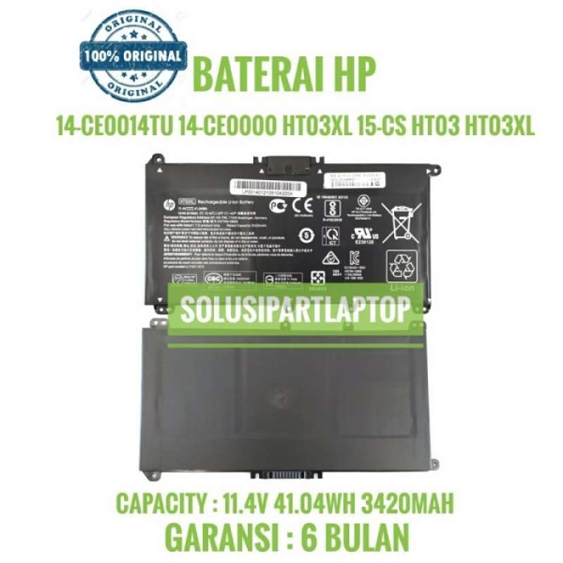 Promo Baterai Battery Laptop Original HP 240 G7 HSTNN-LB8O TF03XL ...