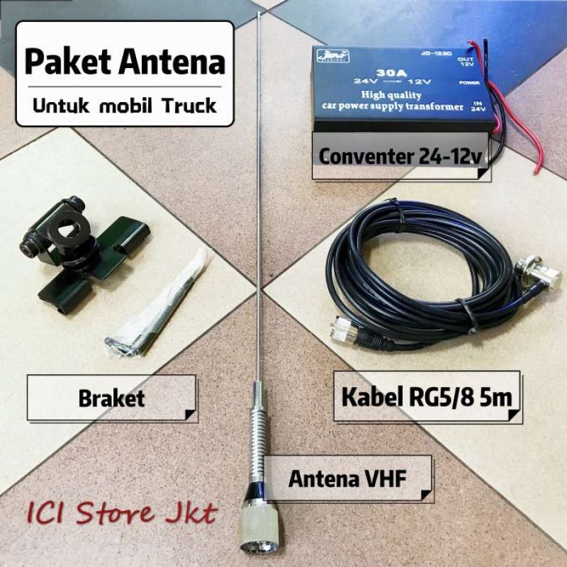 Promo Paket Antena Radio Rig untuk truck plus converter Diskon 23% di ...