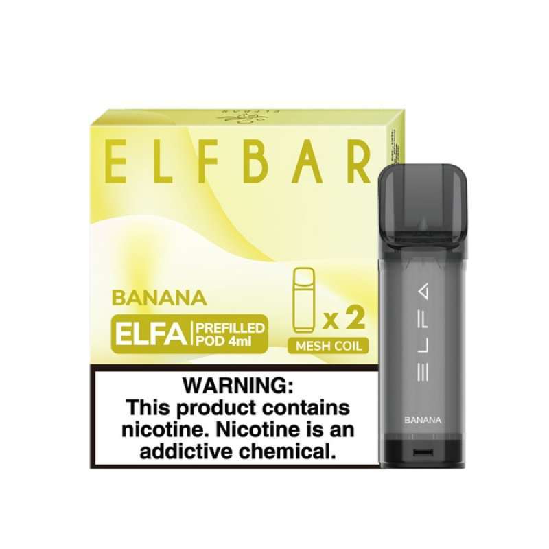 Jual ELFA Prefilled Kit Cartridge 4ml x 2 Banana di Seller Elfbar ...