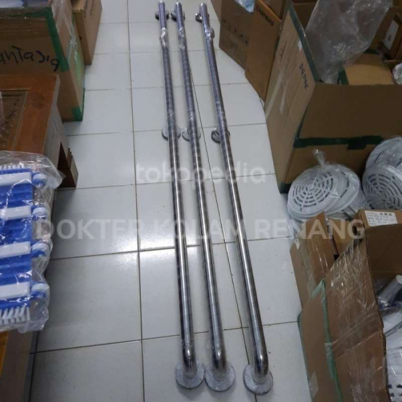 Promo Hand Railing Stainless 2,5M Pinggiran Kolam Renang Pipa 1,5In ...