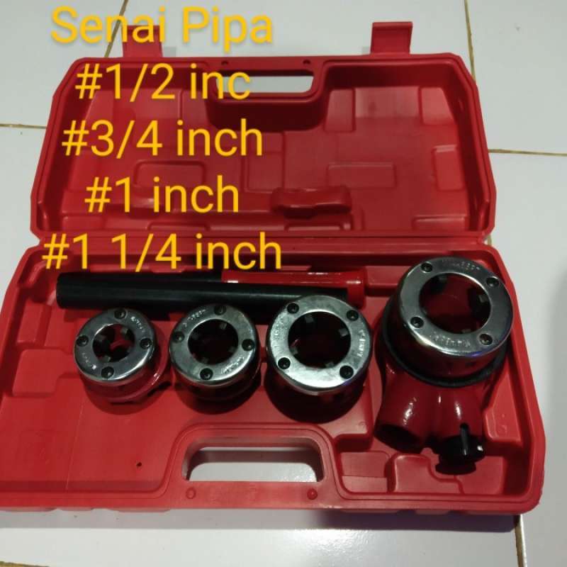 Promo Senai Pipa Manual Model Ridgid 1/2 - 1 1/4 I Ratchet Die Stock ...