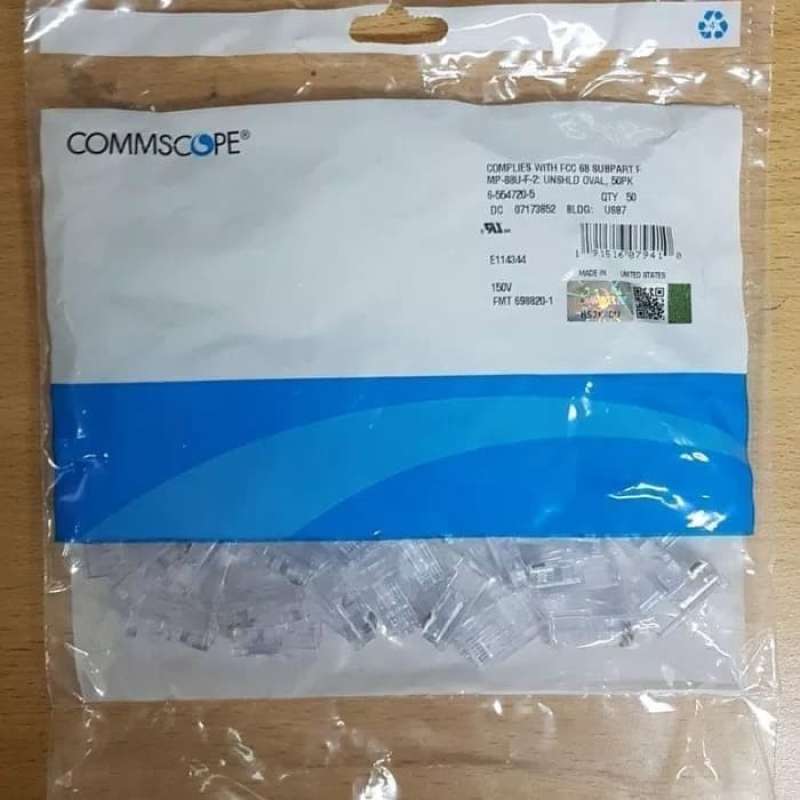 Promo Connector AMP Commscope Connector RJ45 Cat5 RJ-45 Cat.5e Diskon ... Promo Connector AMP Commscope Connector RJ45 Cat5 RJ-45 Cat.5e Diskon ...