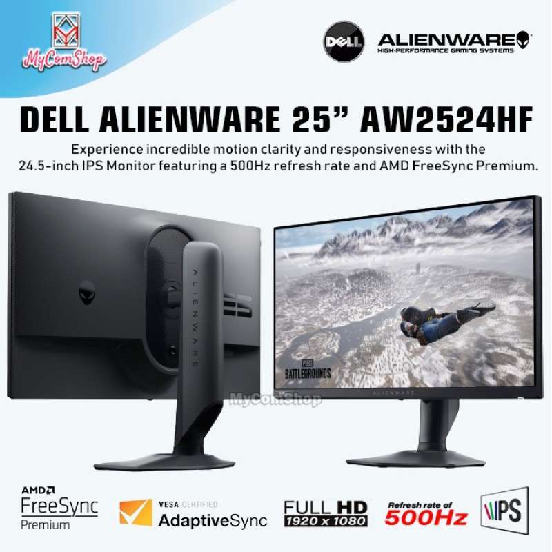 Jual DELL ALIENWARE MONITOR GAMING 25 500HZ IPS AMD FREESYNC 480 - AW2524HF di Seller Mycomshop ...