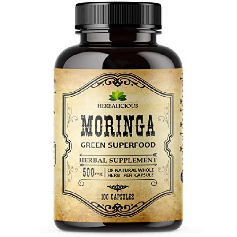 Jual Moringa Capsules - Moringa Oleifera Leaf Powder Supplement - Amino ...
