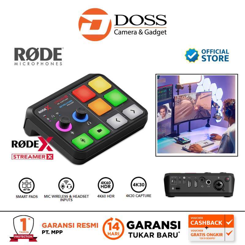 Jual Rode X Streamer X Audio Interface And Video Streaming Console Di Seller Doss Bali Official ...