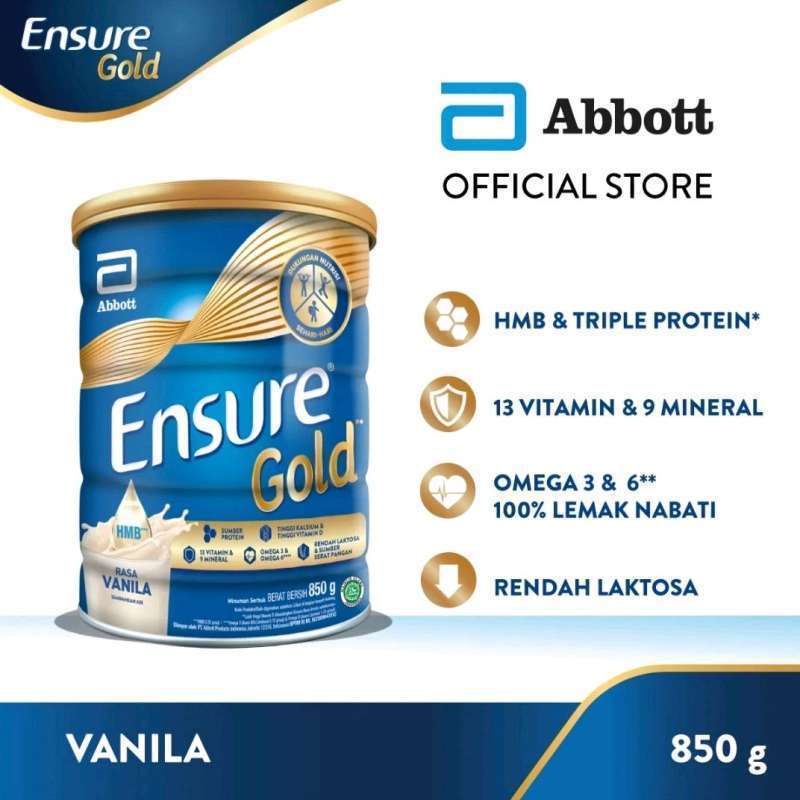 Jual Ensure Gold 850gr Vanila di Seller Quinnzy Shop - Kembangan Selatan, Kota Jakarta Barat ...
