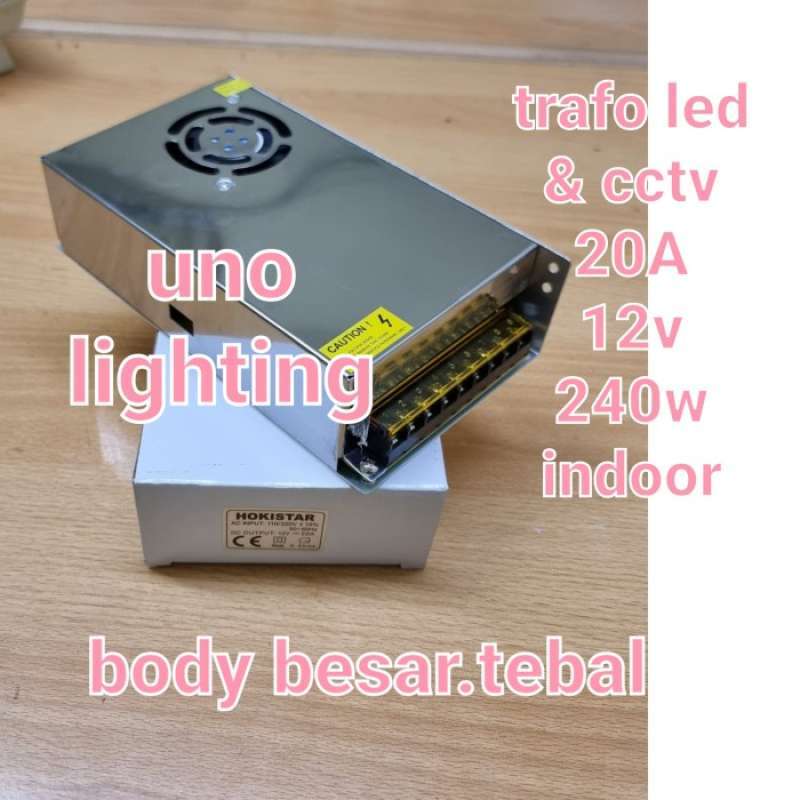 Promo power supply psu led cctv hokistar 12v 20a 240w - trafo 20A ... Promo power supply psu led cctv hokistar 12v 20a 240w - trafo 20A ...