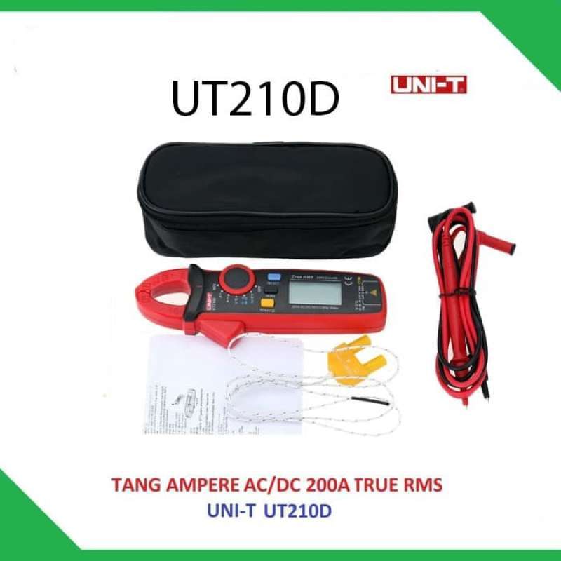 Promo [TRUE RMS] UNI-T UT210D 200A AC/DC Mini Clamp Tang Ampere Meter ...