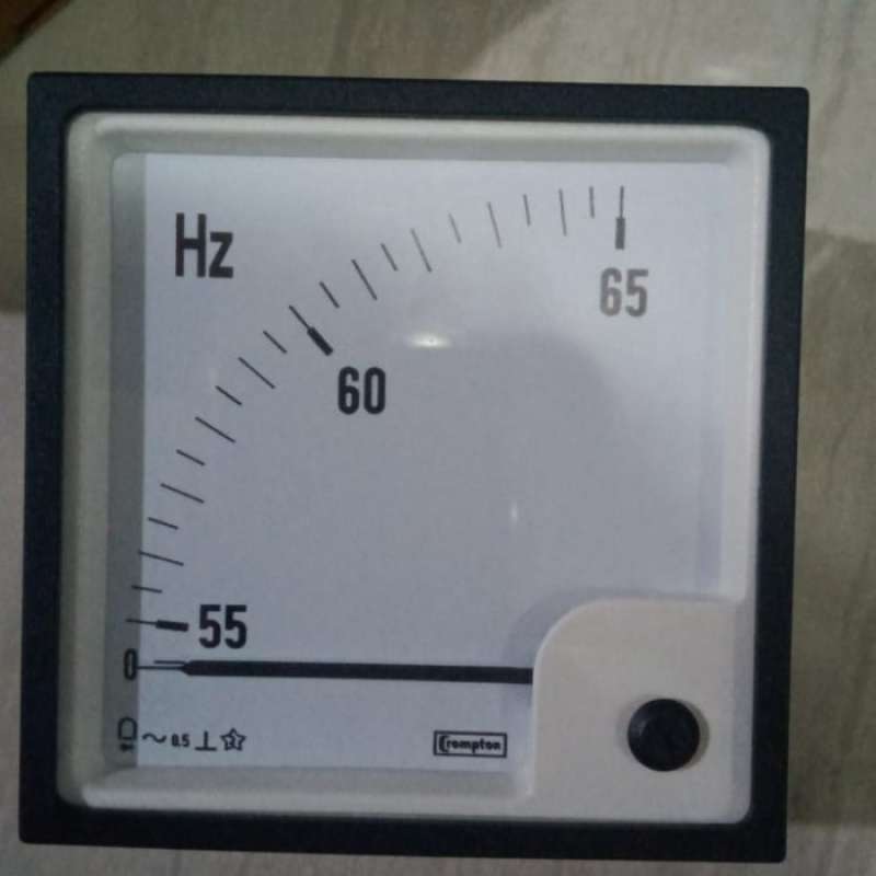 Promo Frequency meter / Hz meter analog CROMPTON 380v ukuran 72x72 ...