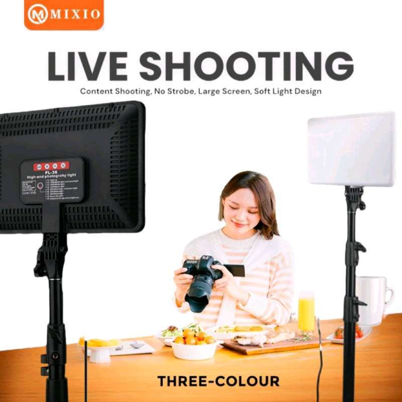 Jual Mixio - Pl36 Lampu Foto Led Video Light Live Streaming Tripod ...