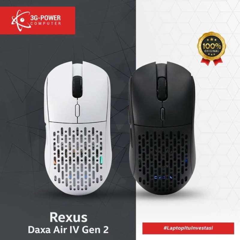 Promo Rexus Daxa Air 4 / Iv Gen 2 Pro Wireless Mouse Gaming Diskon 15% ...