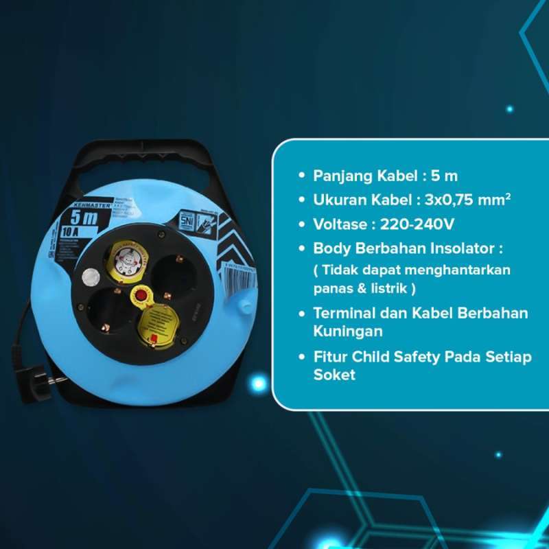 Promo Kenmaster Kabel Roll / Cable Roll - 5 Meter Diskon 28% di Seller ...
