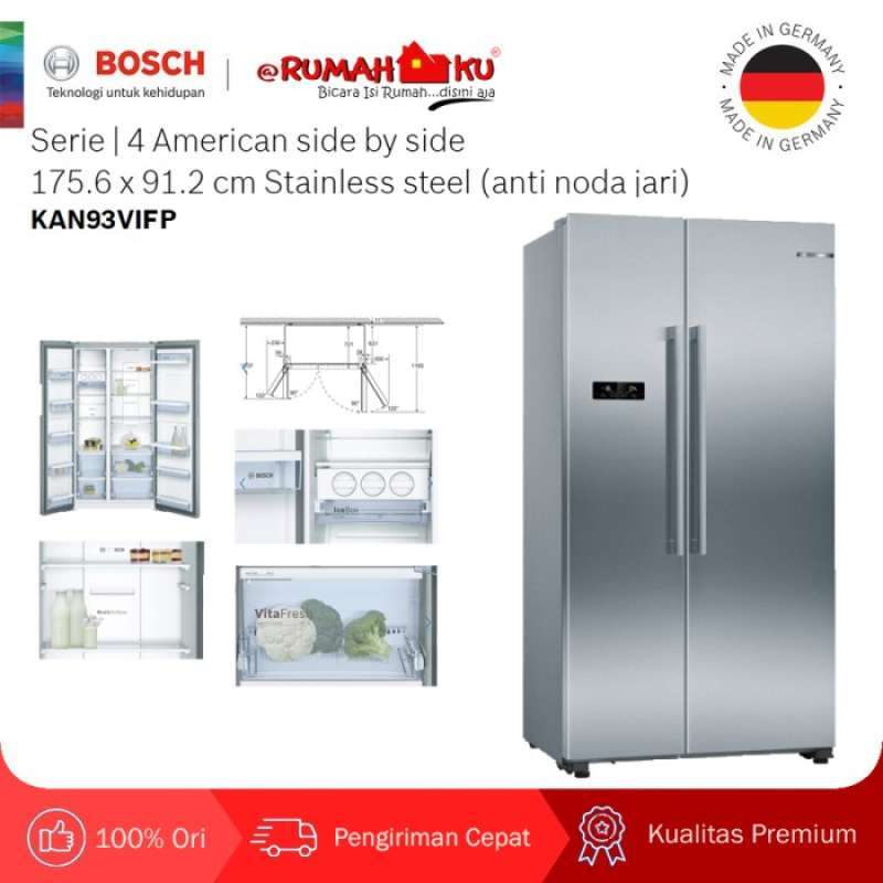 Promo Bosch Kulkas Kan93vifp Refrigerator Diskon 23% Di Seller Pt ...