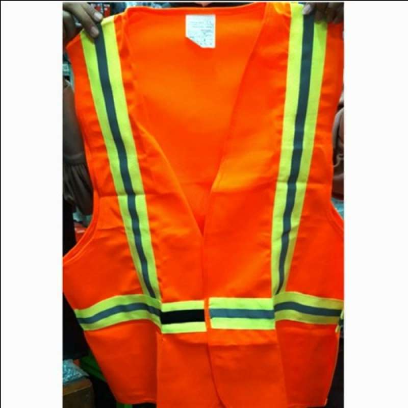 Jual Baju Rompi Proyek Pengaman Orange / Safety Vest Di Seller Cv ...