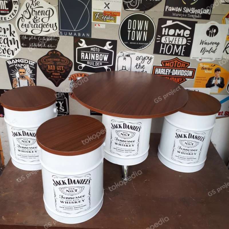 Promo Standar Set 3 Kursi 1 Meja, Kursi Tong, Tempat Duduk, Cafe Diskon ...