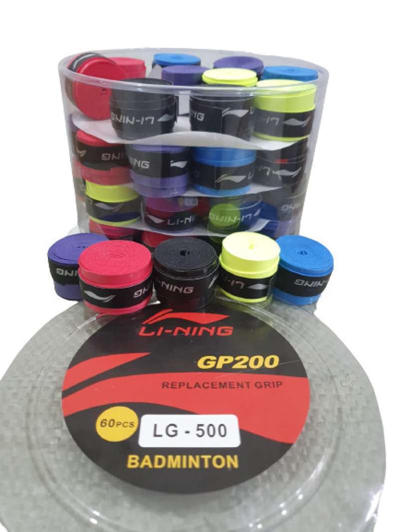 Jual ISI 1BOX (60) GRIP BADMINTON BULUTANGKIS BULAT LINING GP 200 ...