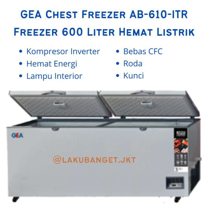 Promo Gea Chest Freezer Ab 610 Itr / Freezer Gea 600 Liter Hemat ...