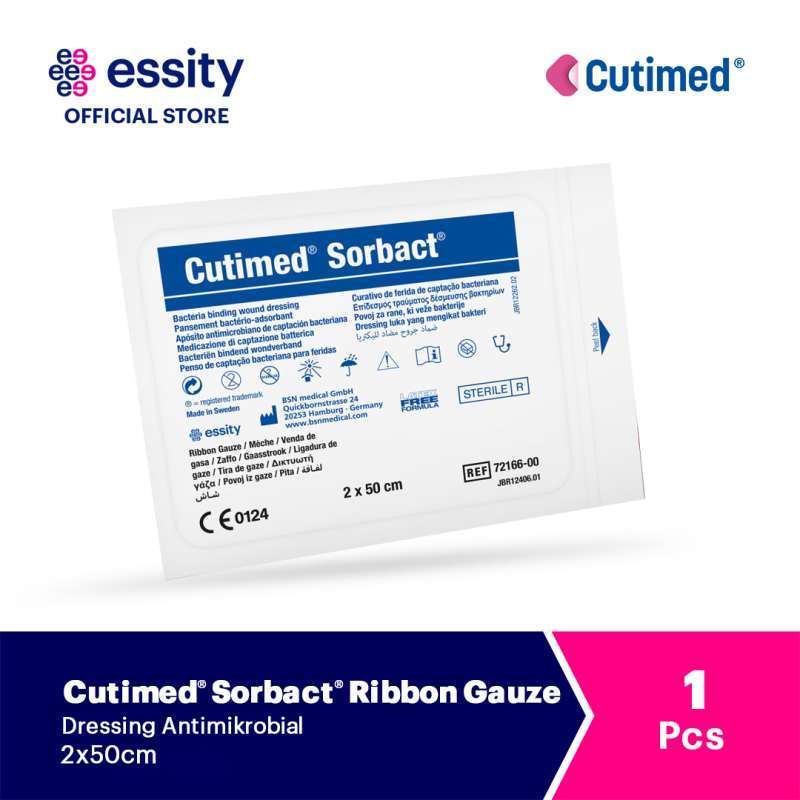 Promo Essity Cutimed® Sorbact® Ribbon Gauze - Dressing Antimikrobial ...