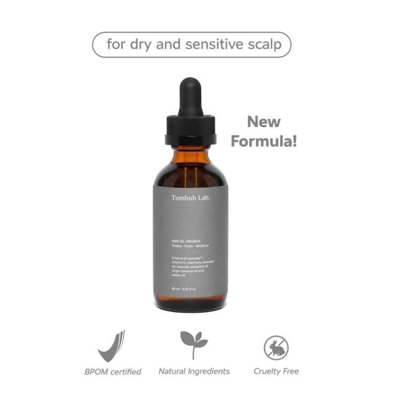 Jual NEW FORMULA TUMBUHLAB Hair Oil Peppermint Original Hair Mist ...