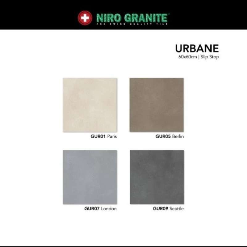 Promo Niro Granite Urbane London (gur 07) Slip Stop Uk.60x60 Diskon 5% ...