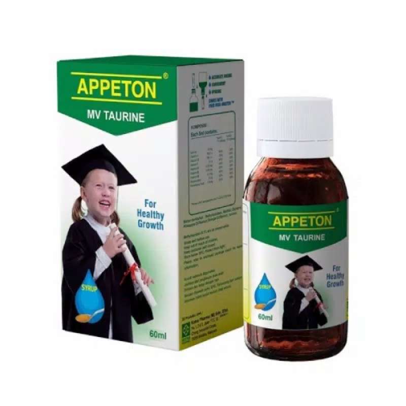 Promo Appeton Taurine Syrup 60ml Vitamin Kecerdasan Otak Anak Diskon 33 ...