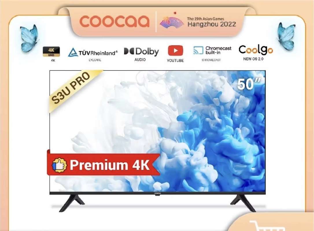 Jual Coocaa 50 Inch Smart Digital Tv - 4k - Uhd - Dolby Audio - Youtube ...