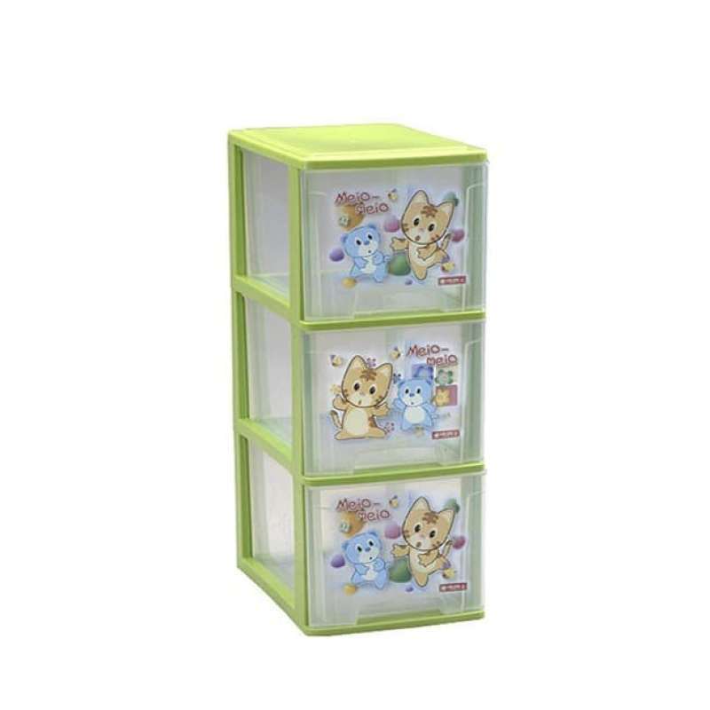 Jual Lion Star Magnolia Container Rak Tempat Cd Kaset Besar Susun Laci ...