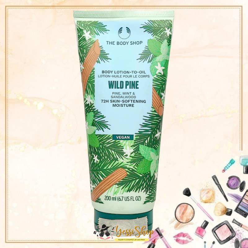 Promo The Body Shop Wild Pine Body Lotion-to-Oil 200mL Diskon 34% di ...