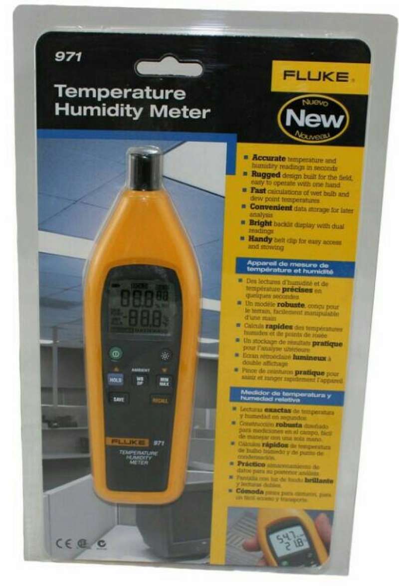 Jual Fluke 971 Temperature Humidity Meter Alat Ukur Kelembaban Suhu ...