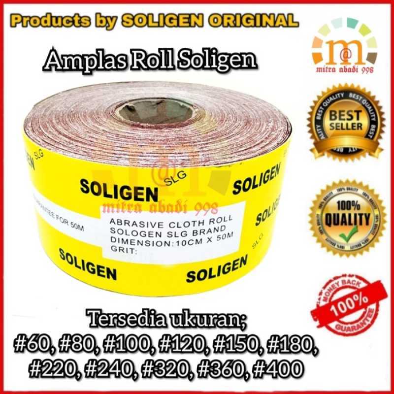 Promo Amplas Roll Soligen Grid #400 - Amplas Meteran Bagus & Awet ...