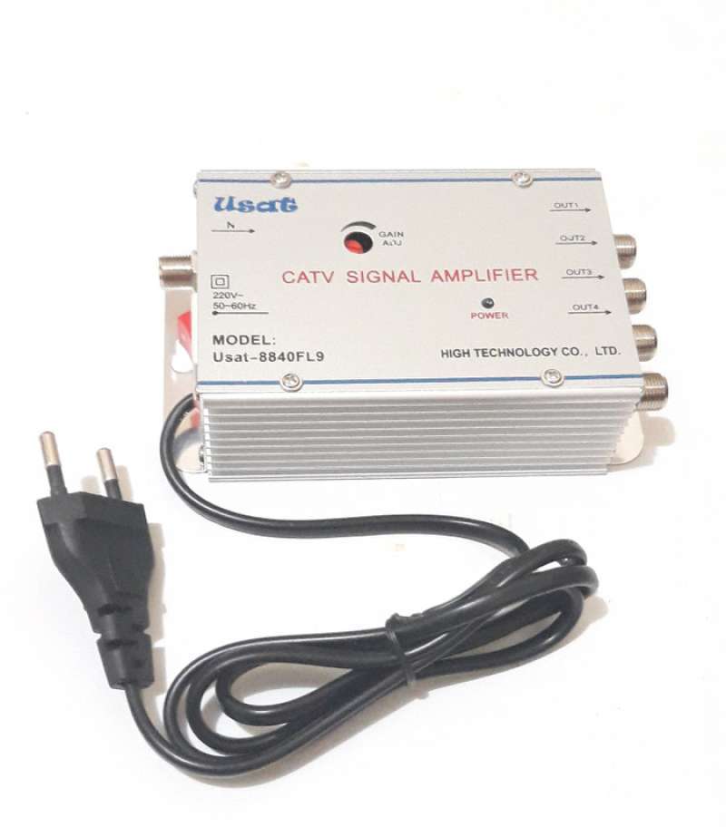 Promo Catv Signal Amplifier / Penguat Sinyal Tv 4 Way / Tv Booster ...
