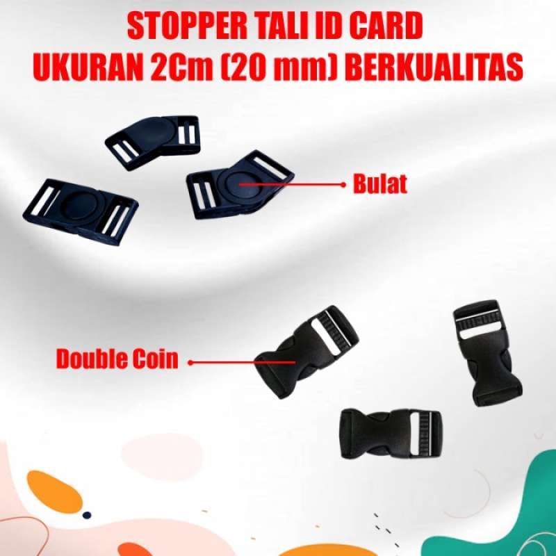 Jual Stopper Tali Id Card Ukuran 2cm / 20 Mm Kualitas Bagus Di Seller ...