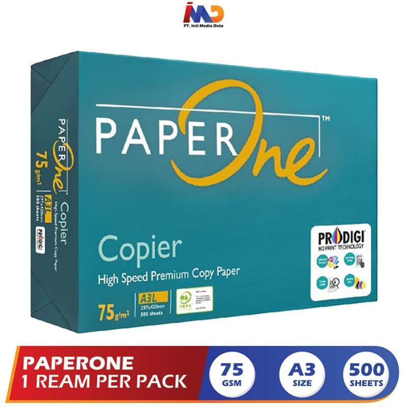 Jual Kertas A3 1 Rim Paperone Original Harga Termurah Juni 2024 | Blibli