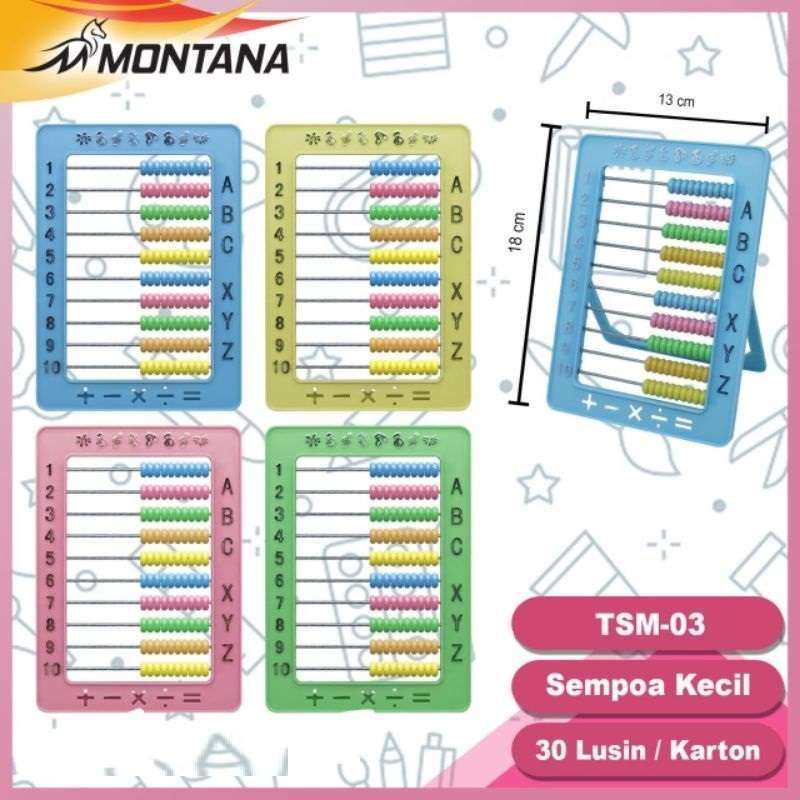 Jual Sempoa Alat Belajar Hitung Matematika Anak / Abacus Montana di ...