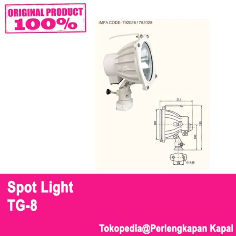 Promo Marine Spotlight TG8 / Lampu Sorot Kapal TG-8 Diskon 23% di Seller PT. Wakasa Pratama ...