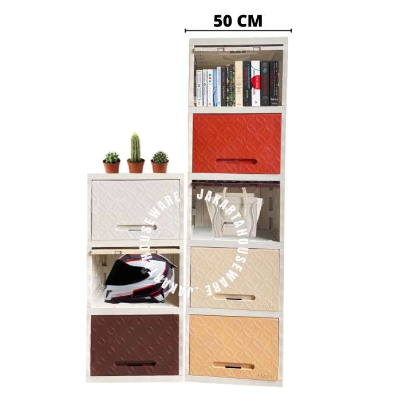 Promo Lemari Plastik Besar Jumbo Laci Besar Akako Flipper Diskon 23% di ...