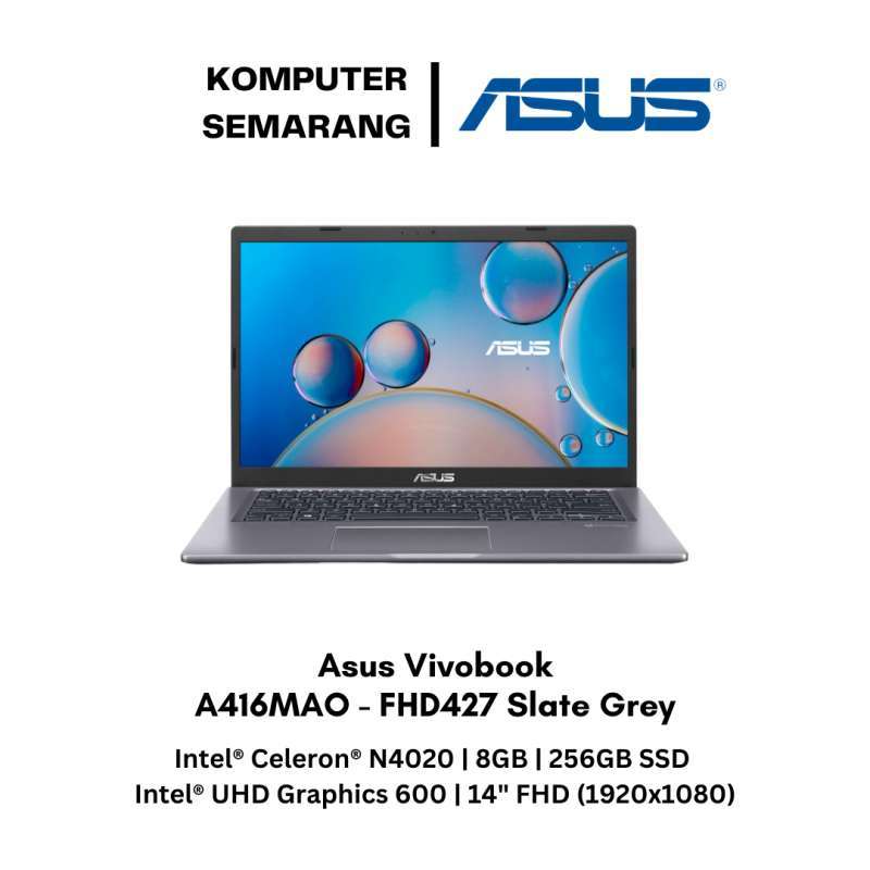 Promo Asus Vivobook A416mao-fhd427 Slate Grey [intel® Celeron® N4020 ...