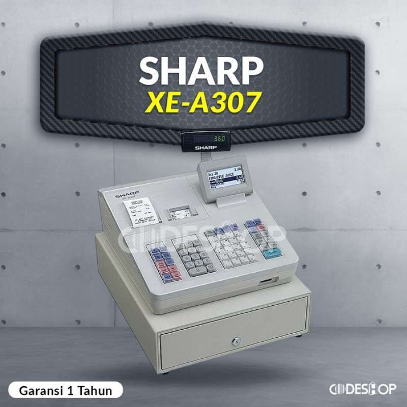 Promo Mesin Kasir SHARP XE-A307 / XE A307 Cash Register Sharp - Dual ...