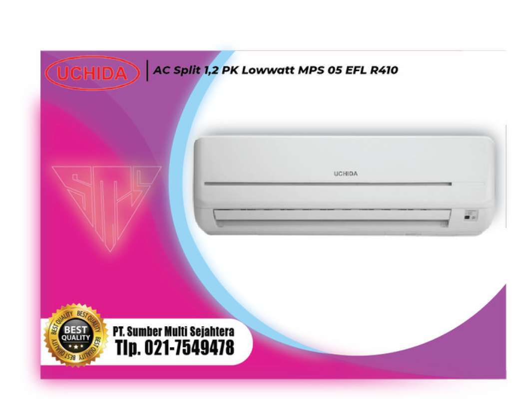 Promo AC Split Uchida 1/2 PK Lowwatt MPS 05 EFL R410 Diskon 23% di Seller Hunter Shop - Tegal ...