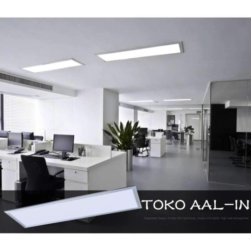Promo Lampu Panel Led 48w/downlight Led/120x30cm/panel Office/dapur/kit ...