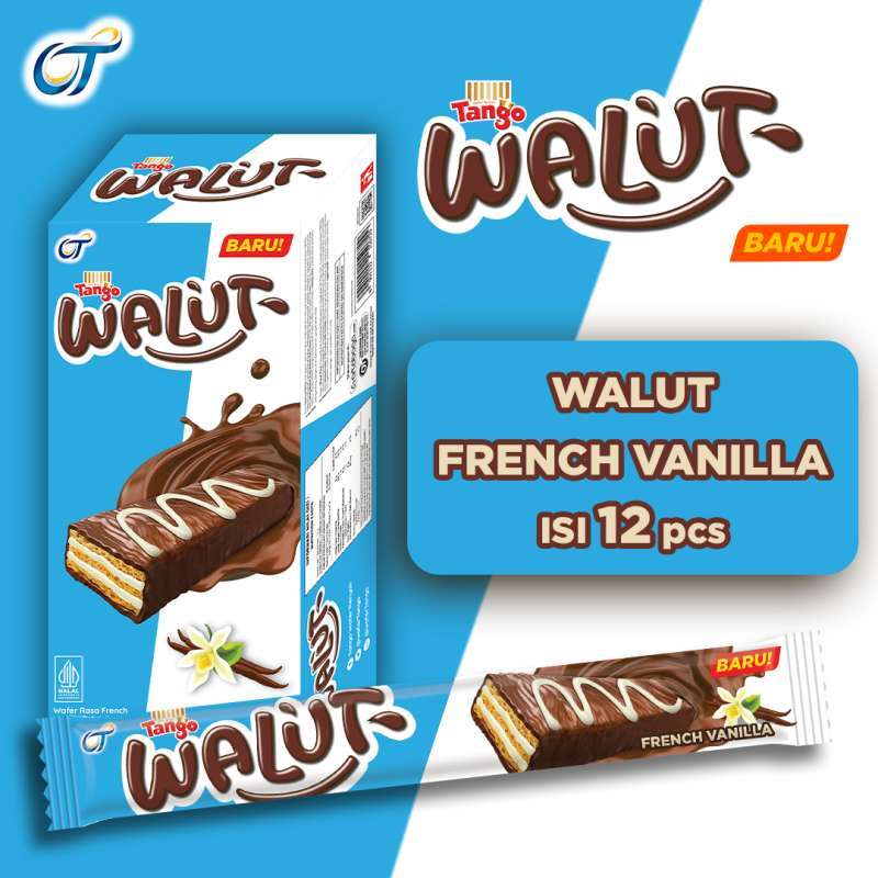 Jual Wafer Tango Walut French Vanilla 15gr - [1 Box Isi 12 Pcs] Di ...