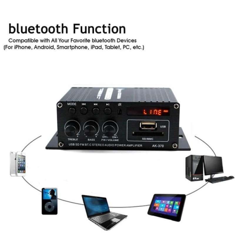 Promo Terlaris Power Amplifier Ampli Mini Bluetooth Mobil Home Theater ...