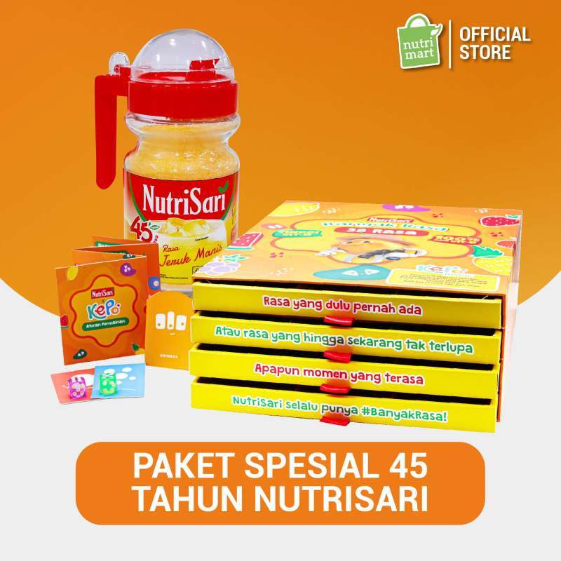 Jual Paket Spesial 45 Tahun Nutrisari – 45 Rasa Nutrisari (1 Botol Kaca ...