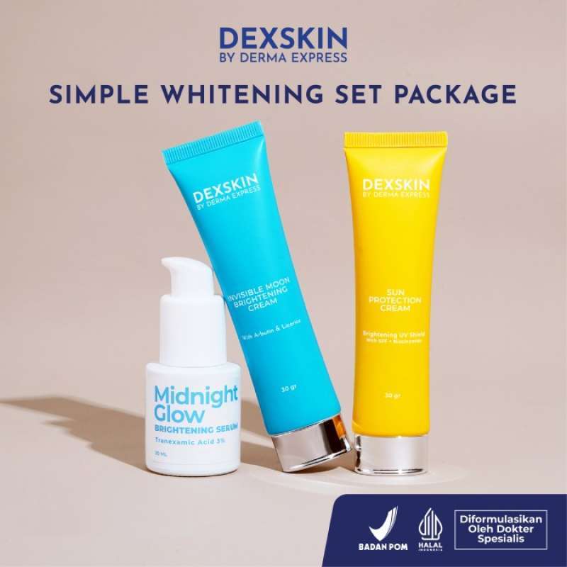 Promo Dexskin Simple Whitening Set Package Diskon 33% Di Seller Amor ...