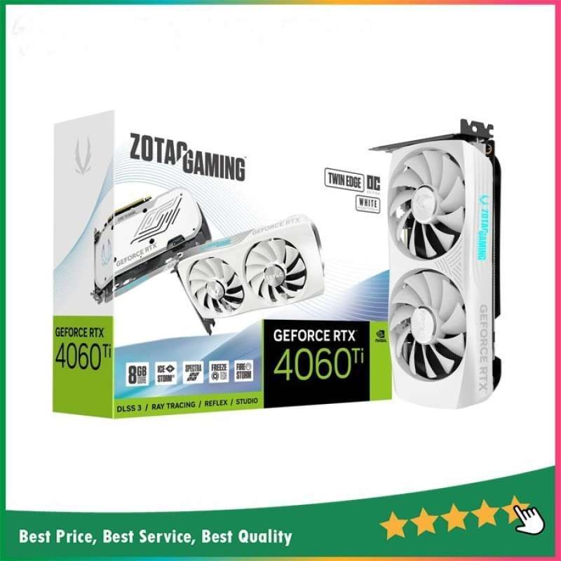 Jual Zotac GeForce RTX 4060 Ti 8GB GDDR6 Twin Edge OC White di Seller ...