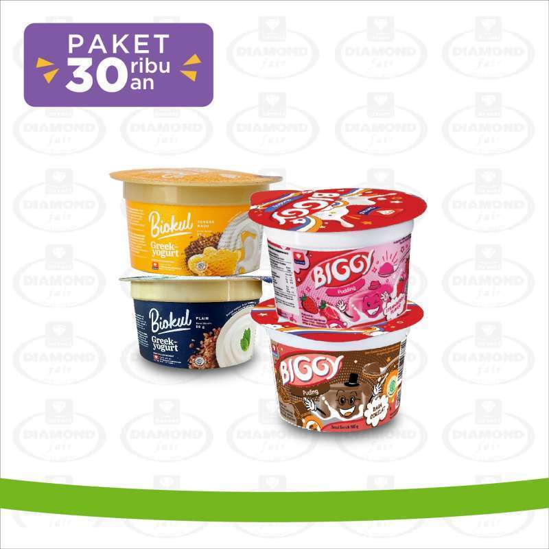 Jual BIOKUL GREEK YOGURT (HONEY, PLAIN) & BIGGY PUDDING (CHOCOLATE ...