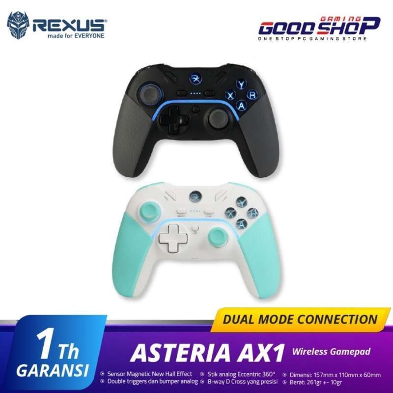 Promo Rexus Gamepad Daxa Asteria Ax1 V2 - White Mint Diskon 6% Di ...